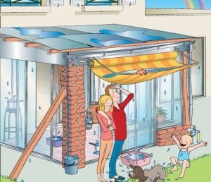 probleme veranda : etancheite, probleme condensation, fissure ...